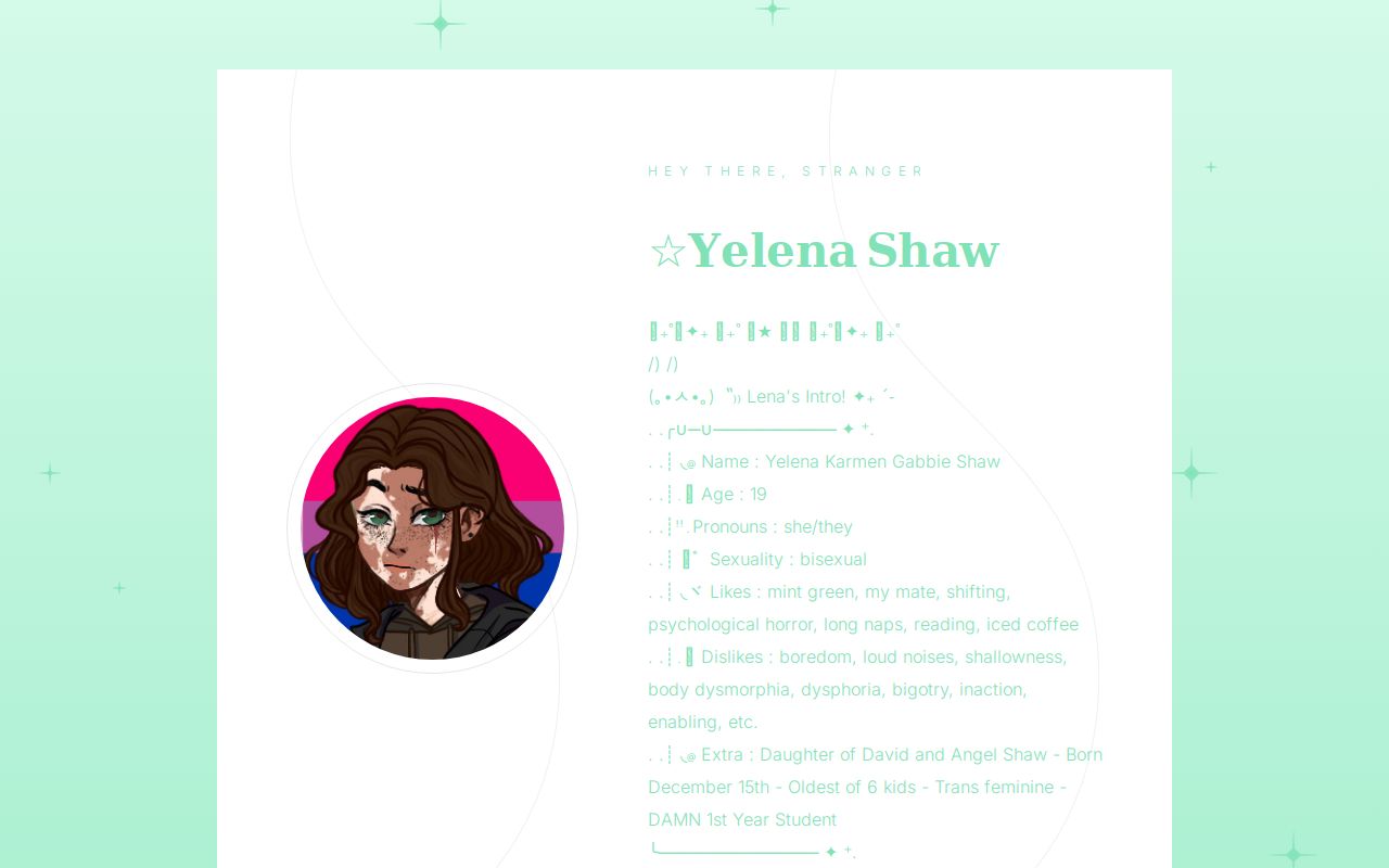 All about Yelena Shaw